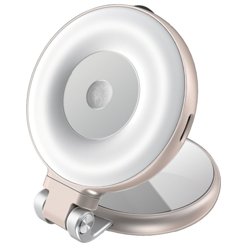 بروميت MagHalo-Pro ضوء سيلفي ليد ومرآة قابل للدوران متوافقة مع ماج سيف ...